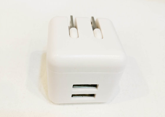 PC / ABS Material 2 Port Usb Wall Charger / Travel Charger Adapter