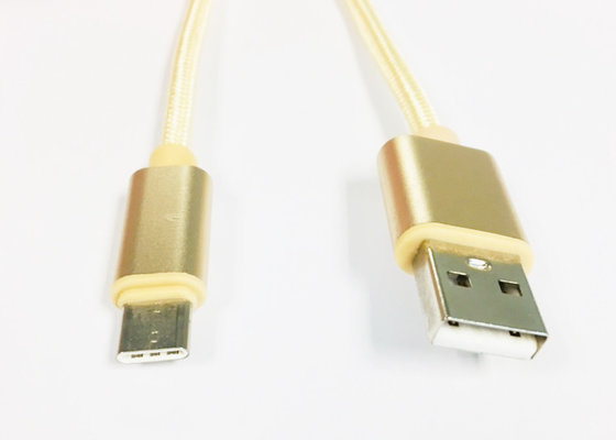 Nylone braided micro / type-c / 8pin pvc head charging cable for electronic product
