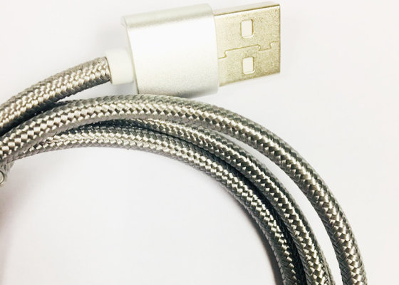 3 in 1 Metalize fiber braid charging cable micro / lightning / type-c