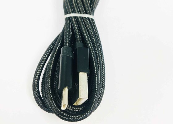 Micro / type-c / 8pin braided pvc head charging cable for electronic product