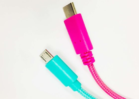 Nylone braided  for mobie phone micro / type-c / 8pin charging cable portable