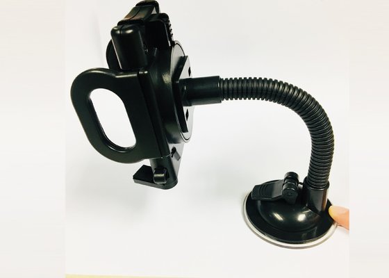 Black Universal Car Phone Holder , Portable Windshield Phone Mount