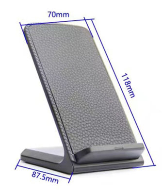 Professional Android / Iphone 7 / 6 Wireless Cell Phone Charger ABS + PU