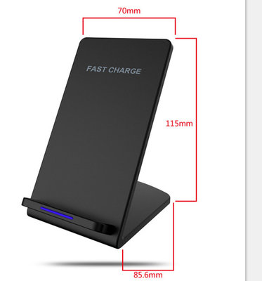 Wireless Cell Phone Charger Samsung / Iphone Charging Pad 115*70*85.6mm