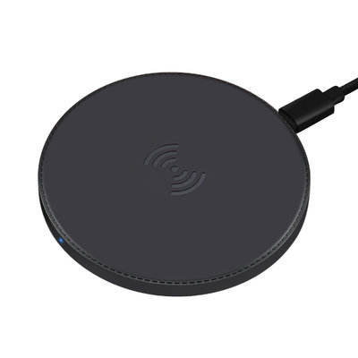 Portable Aluminum + PU Wireless Phone Charger 5 W 3 - 10mm Colorful For Android / Iphone