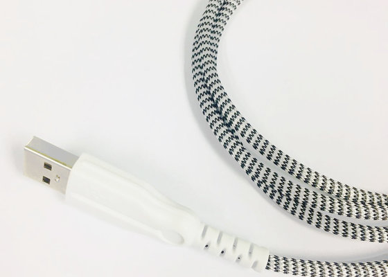 Micro / Lightning / Type-C Grey Plastic Head Braided High Gloss Braided Charging & Sync Cable