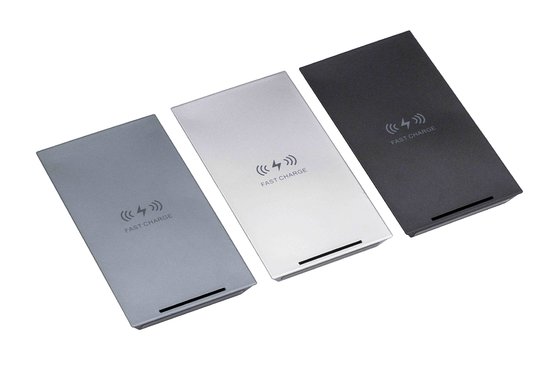 Black / White Samsung / Iphone Wireless Cell Phone Charger 118*70*87.5mm