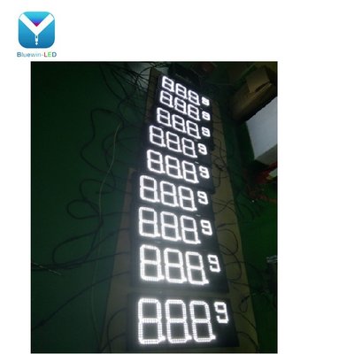 8 10 12 16 18 20 24inch Outdoor IP65 8888 Gas station led price sign