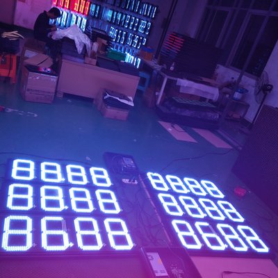 RF remote control 8inch 7 segment 4 digits led numeric display electronic gas station fuel price sign