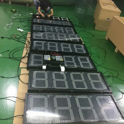 RF remote control 8inch 7 segment 4 digits led numeric display electronic gas station fuel price sign
