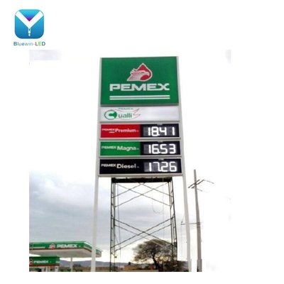 12 inch 88.88 large 7 segment led display gas station led price digital sign display