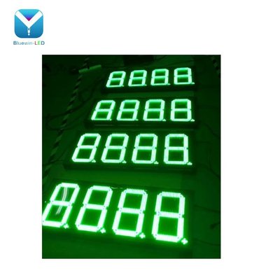 waterproof 12 18inch white 7segment Digital led gas price sign/led oil station display/led fuel gasoline board panel