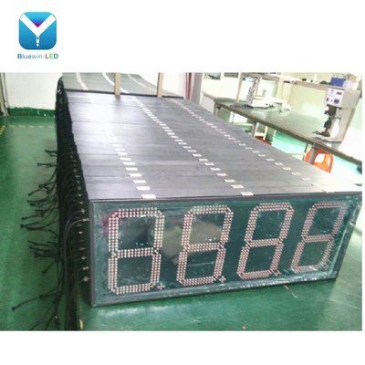 red 8888 Outdoor waterproof gas station led price sign shenzhen manufacture Bluewin-led