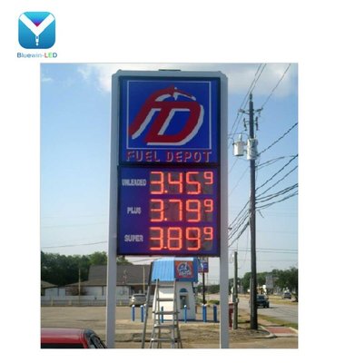 8 inch red white 8888 8.889 8.8/89/10 gas price 7 segment led display sign