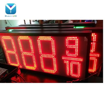 8 inch red white 8888 8.889 8.8/89/10 gas price 7 segment led display sign