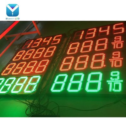 Hot Sale Best Quality 8.888 Display Format Red Color 12" Gas Station LED Price Sign