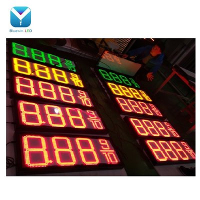 New electronic products 8888 8.889 8.889/10 on gas market Outdoor 7 segment LED gas price sign