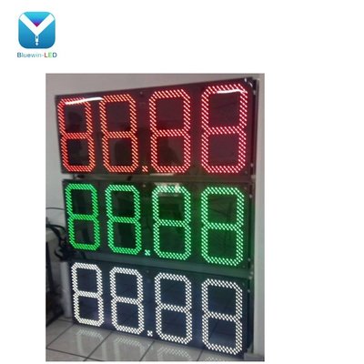 6"/8"/10"/12"/16"/18"/20"24" Red/Green/Yellow/White Outdoor Waterproof Gas Price LED Sign