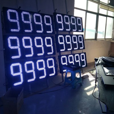 Remote Control WIFI App RED White Outdoor High Brightness LED Gas Price Changer Sign