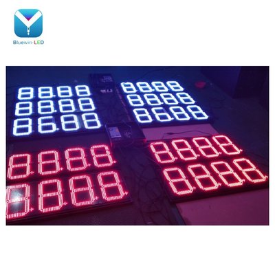 Waterproof and 7 Segment led display and 4 digits 18 inch 88.88 8.888,8.889.8.889/10 led gas price signs