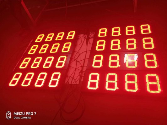 Gas station price sign outdoor waterproof 7 segment led number display