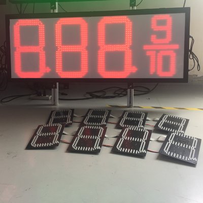 8.889 8888 8.889/10 led display number with wireless RF controller for gas station price sgin