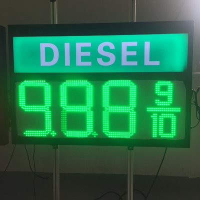 8.889 8888 8.889/10 led display number with wireless RF controller for gas station price sgin