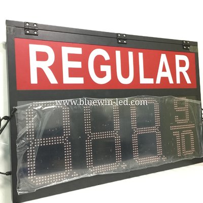 Mexico 88.88 price for station 18'' white color double side Led gas price sign