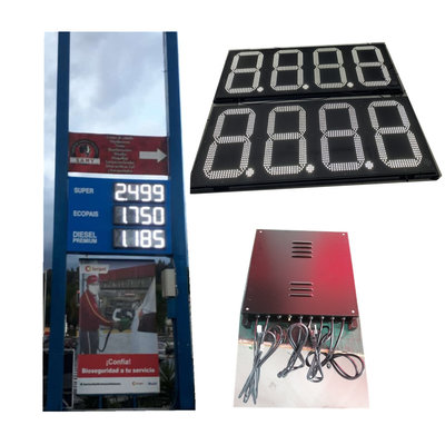 Digital LED Oil Price Display High Brightness Gas Station Tag Price Screen