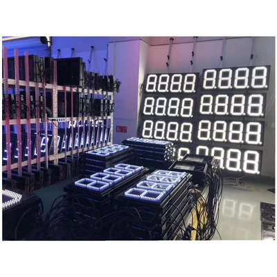 Custom IP65 Waterproof Outdoor Digital LED Numbers Display For Gas Station
