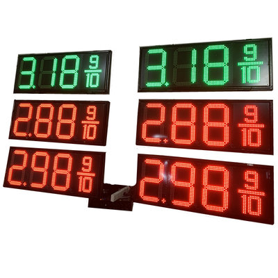 4 Digit 7 Segment Led Outdoor Digital Signage And Displays For Gas Station