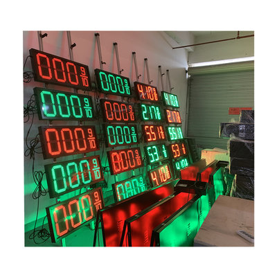 Waterproof digital channel LED screen oil price sign for gas station