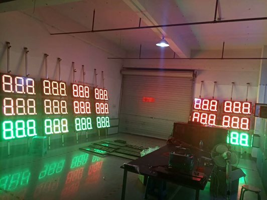 petrol price sign 16 inch 8.88 Gas station Sign LED digital display board