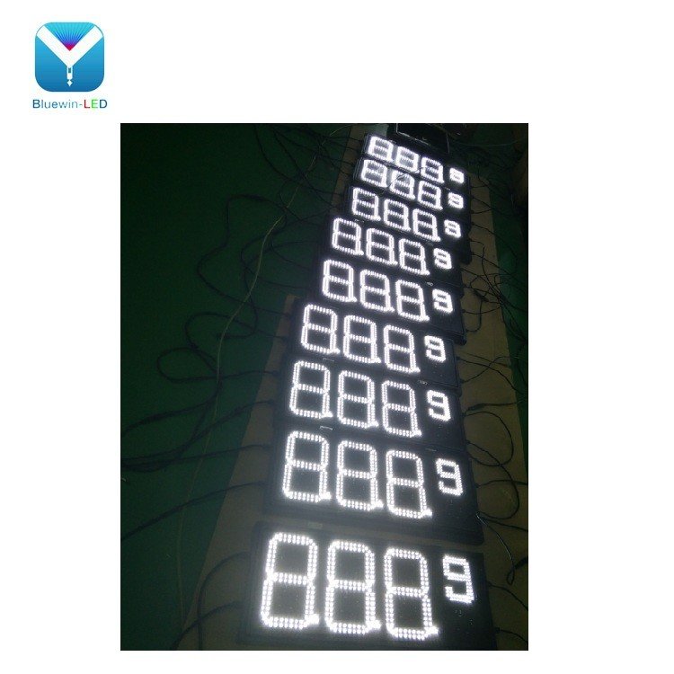 New electronic products 8888 8.889 8.889/10 on gas market Outdoor 7 segment LED gas price sign