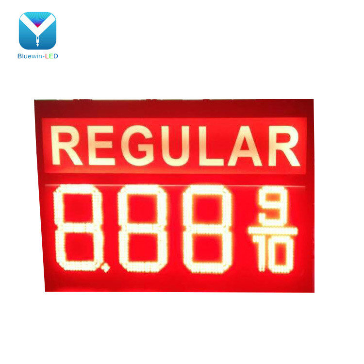 Outdoor Waterproof LED Gas Price Sign Lighting Box 12inch LED Gas Price Sign