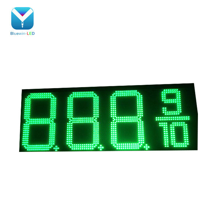 WIFI app smart phone RF remote Green Outdoor 7segment Digital LED Gas Price Sign