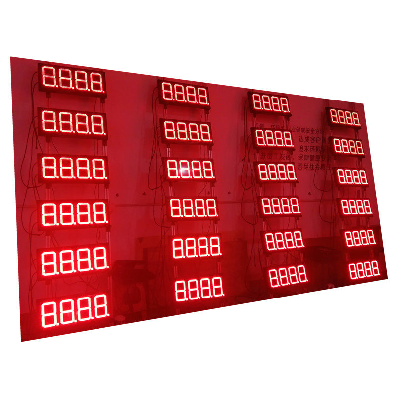 10inch 8888 Red Petrol Station Digital Sign LED Price Board LED Gas Price Sign