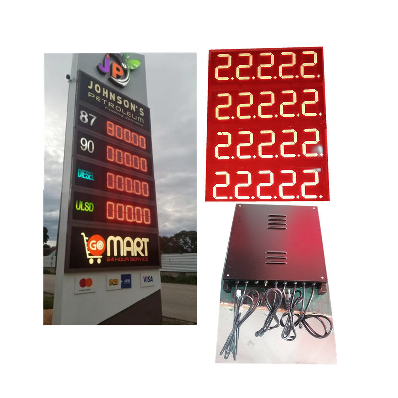 Outdoor Waterproof 88.88 WIFI /RF Remote Control/PC Gas Station LED Display Board