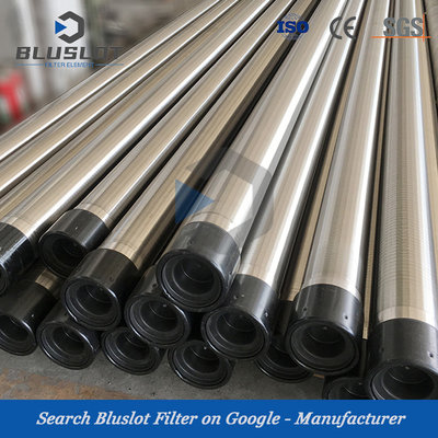 SS304 Wedge Wire Screen/Wire Wrapped Well Screen Mesh/ Stainless Steel Strainer Industrial Pipe