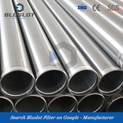 0.2mm 0.5mm 0.7mm 1mm Gap Welded Wedge Wire Screen Johnson Well Pipe Bar Screens Wedge Wire Filter Sieve Bend Screen