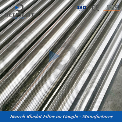 0.2mm 0.5mm 0.7mm 1mm Gap Welded Wedge Wire Screen Johnson Well Pipe Bar Screens Wedge Wire Filter Sieve Bend Screen