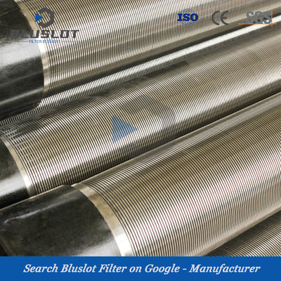 0.2mm 0.5mm 0.7mm 1mm Gap Welded Wedge Wire Screen Johnson Well Pipe Bar Screens Wedge Wire Filter Sieve Bend Screen