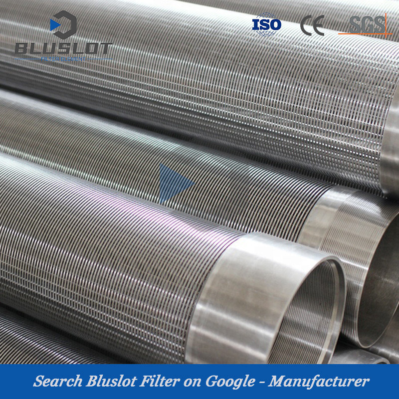 Stainless Steel Wedge Wire Warpped Water Well Screen Pipe