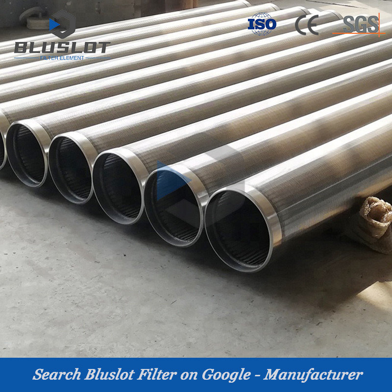 Well Screen Tube / Wire-Wrapped Stainless Steel Screen Pipe