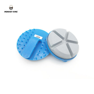 3" 3 inch 80 mm 12 mm wet concrete diamond grinding polishing disc for power trowel good as concria fast system discs supplier