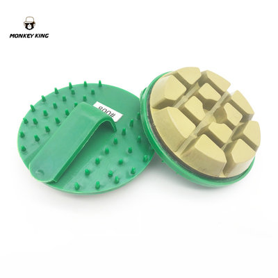 3" 3 inch 80 mm 12 mm wet concrete diamond grinding polishing disc for power trowel good as concria fast system discs supplier