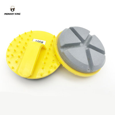3" 3 inch 80 mm 12 mm wet concrete diamond grinding polishing disc for power trowel good as concria fast system discs supplier