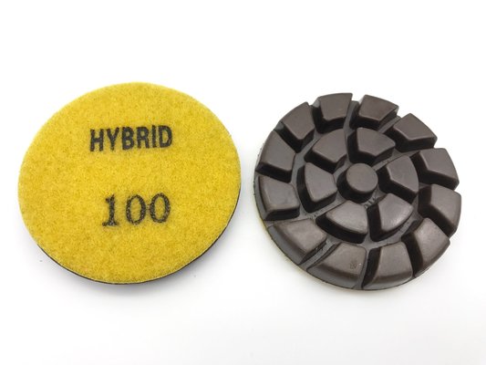 Wet dry Hybrid diamond grinding and polishing discs resin bond for concrete Long-life supplier
