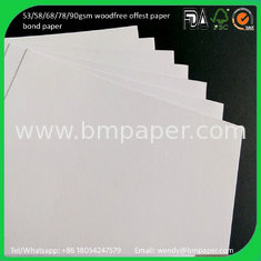China High Quality 60 gsm White Woodfree Offset Printing Paper supplier