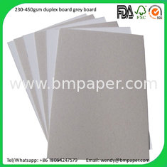 China In roll 787*1092mm white coated duplex paper board 300gsm grey back supplier